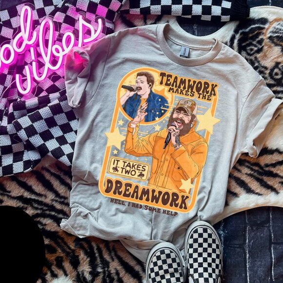 Tops | Teamwork Makes The Dreamwork Wallen Malone Inspired Shirt For ...
